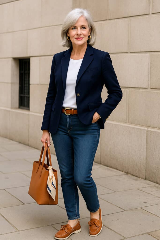 How to Style Preppy Boat Shoes When You’re Over 45 - The Socialite's Closet