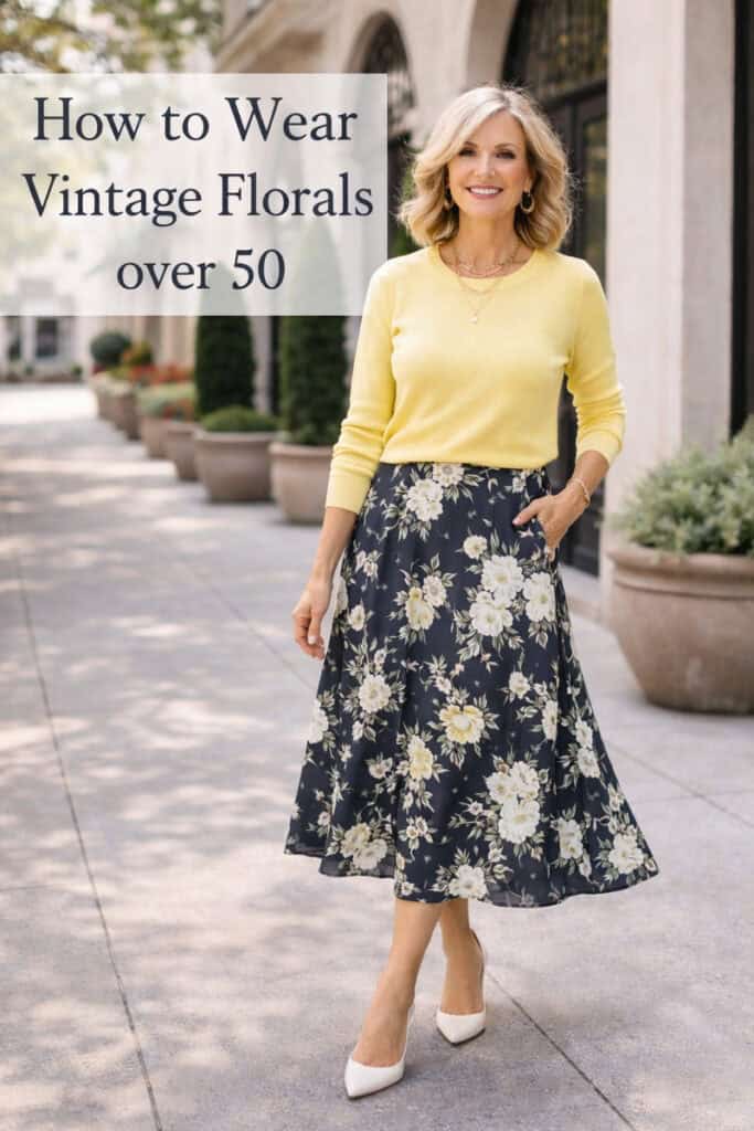 How to Wear Vintage Florals Over 50 - The Socialite's Closet